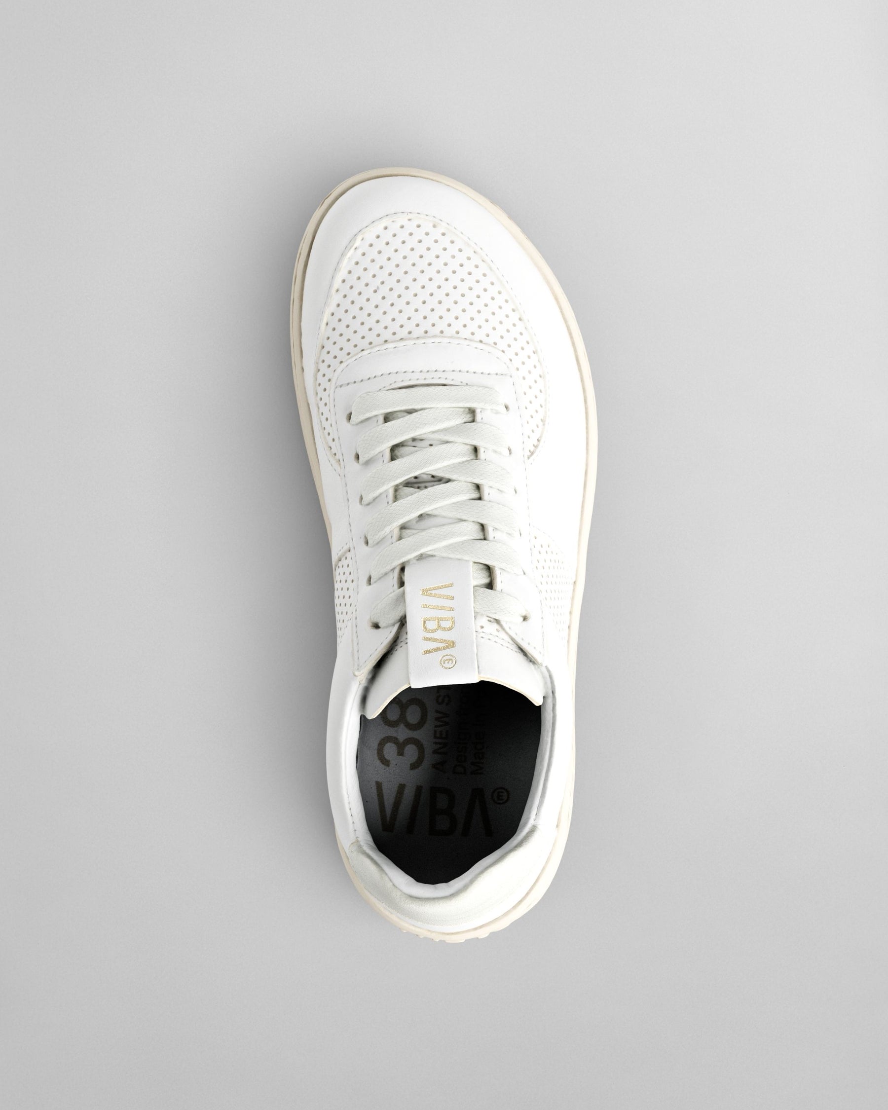 LONDON Bio Leather White/Chalk – VIBAe