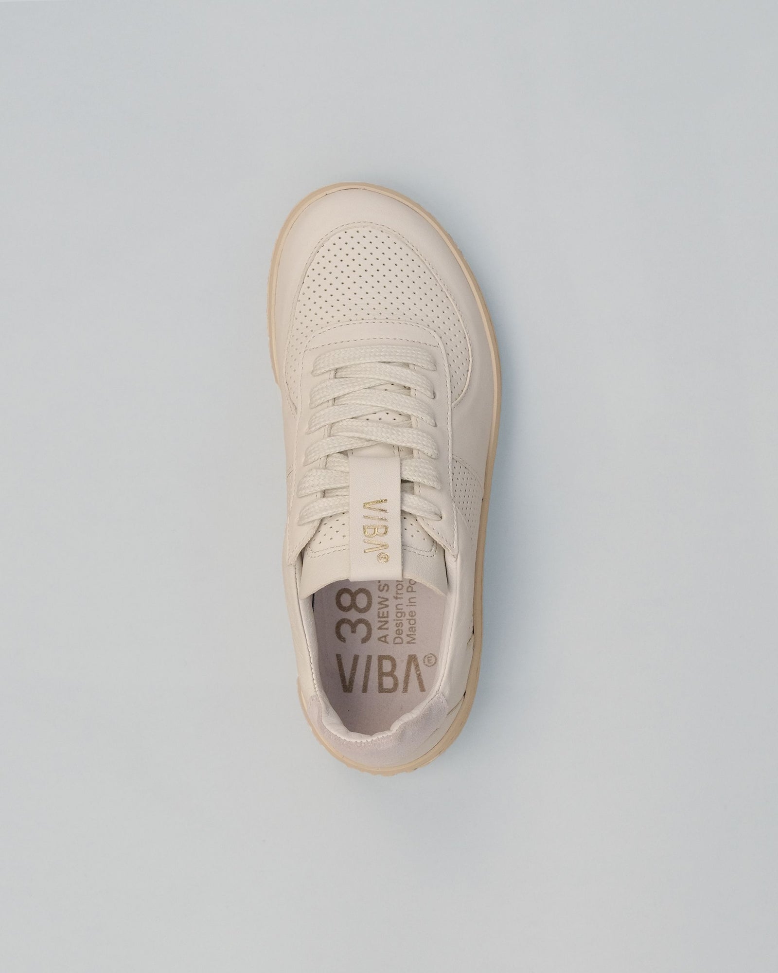 LONDON Bio Leather White/Chalk – VIBAe