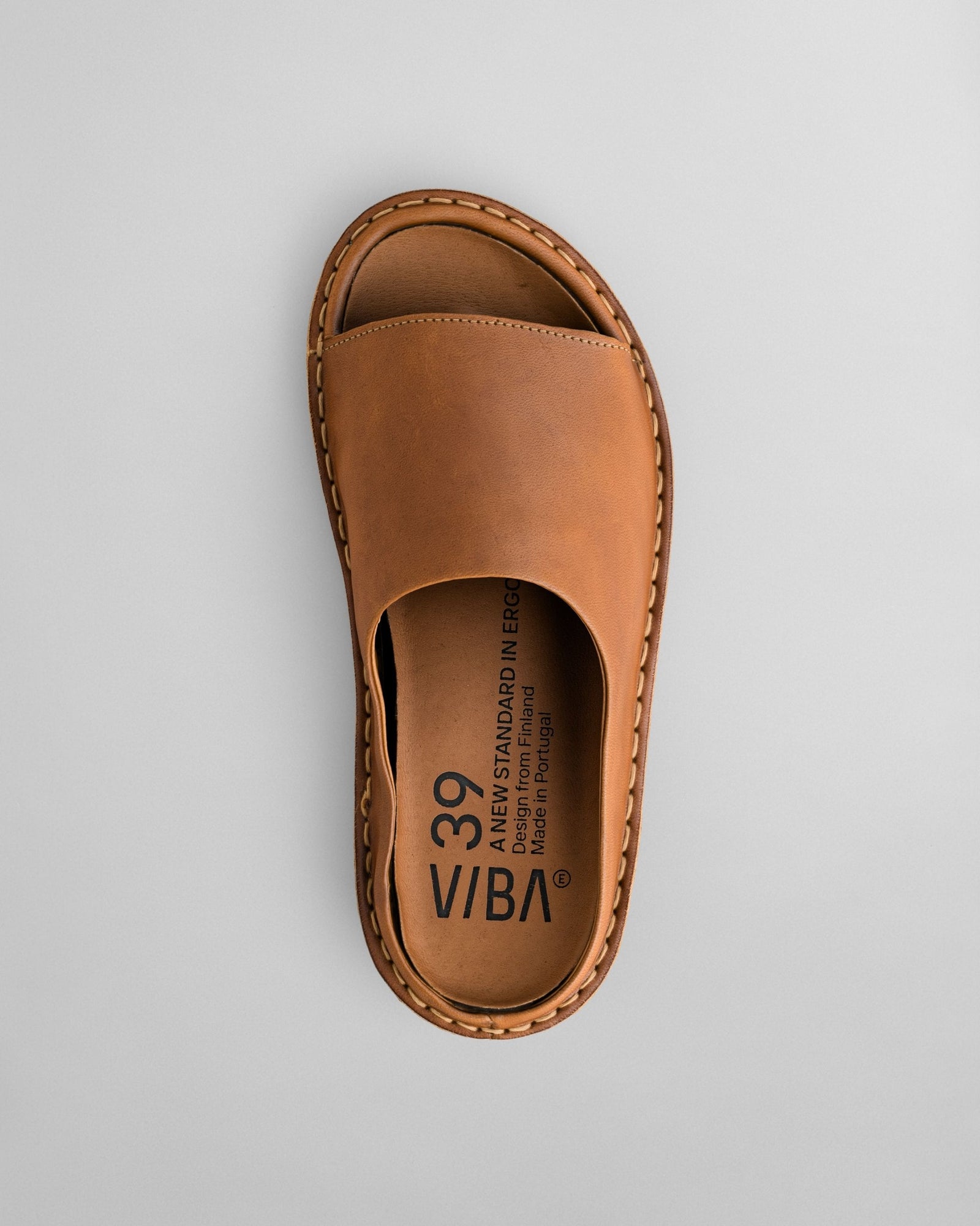 SAINT TROPEZ Leather Cognac Brown – VIBAe
