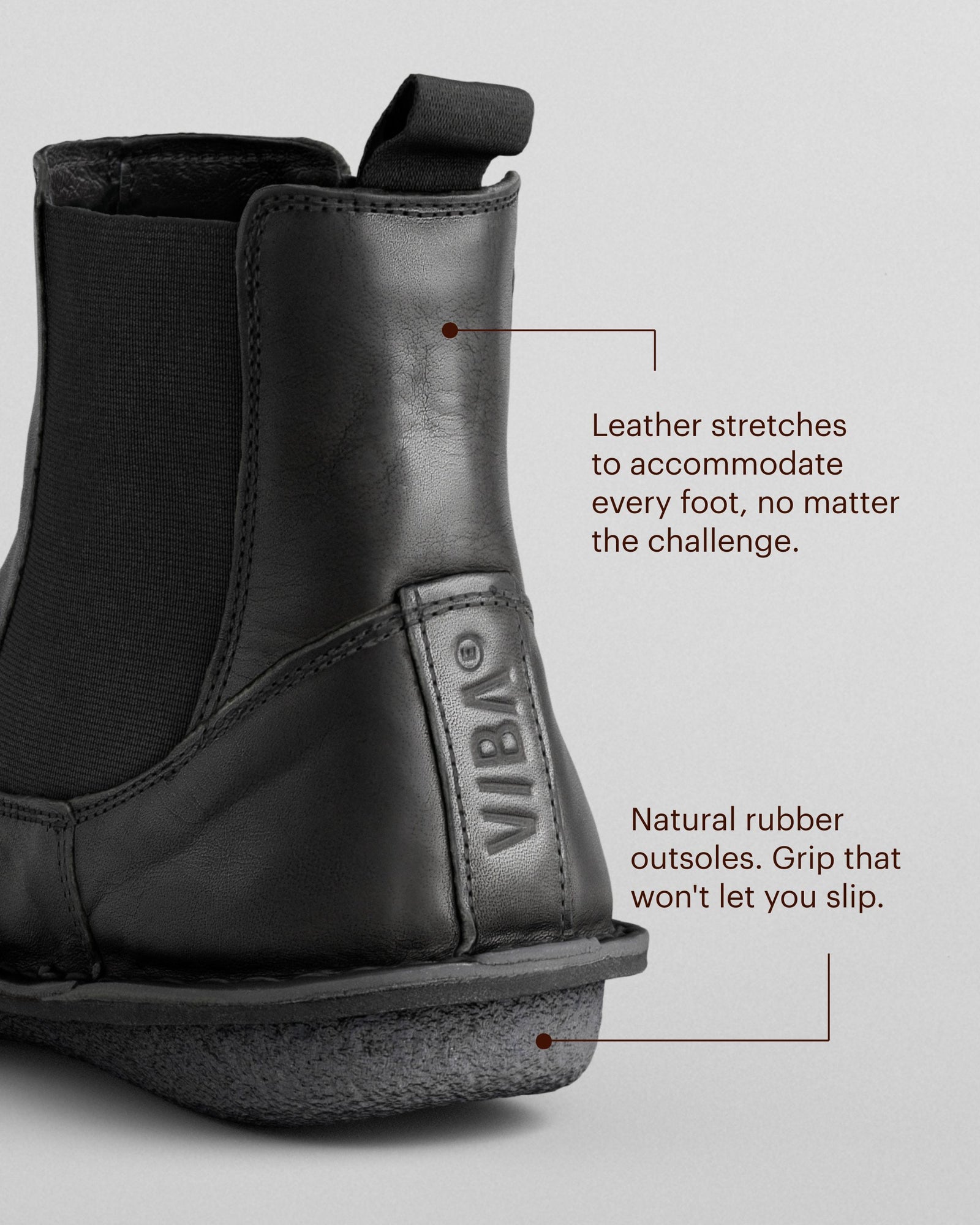 HELSINKI Leather Preto Black – VIBAe