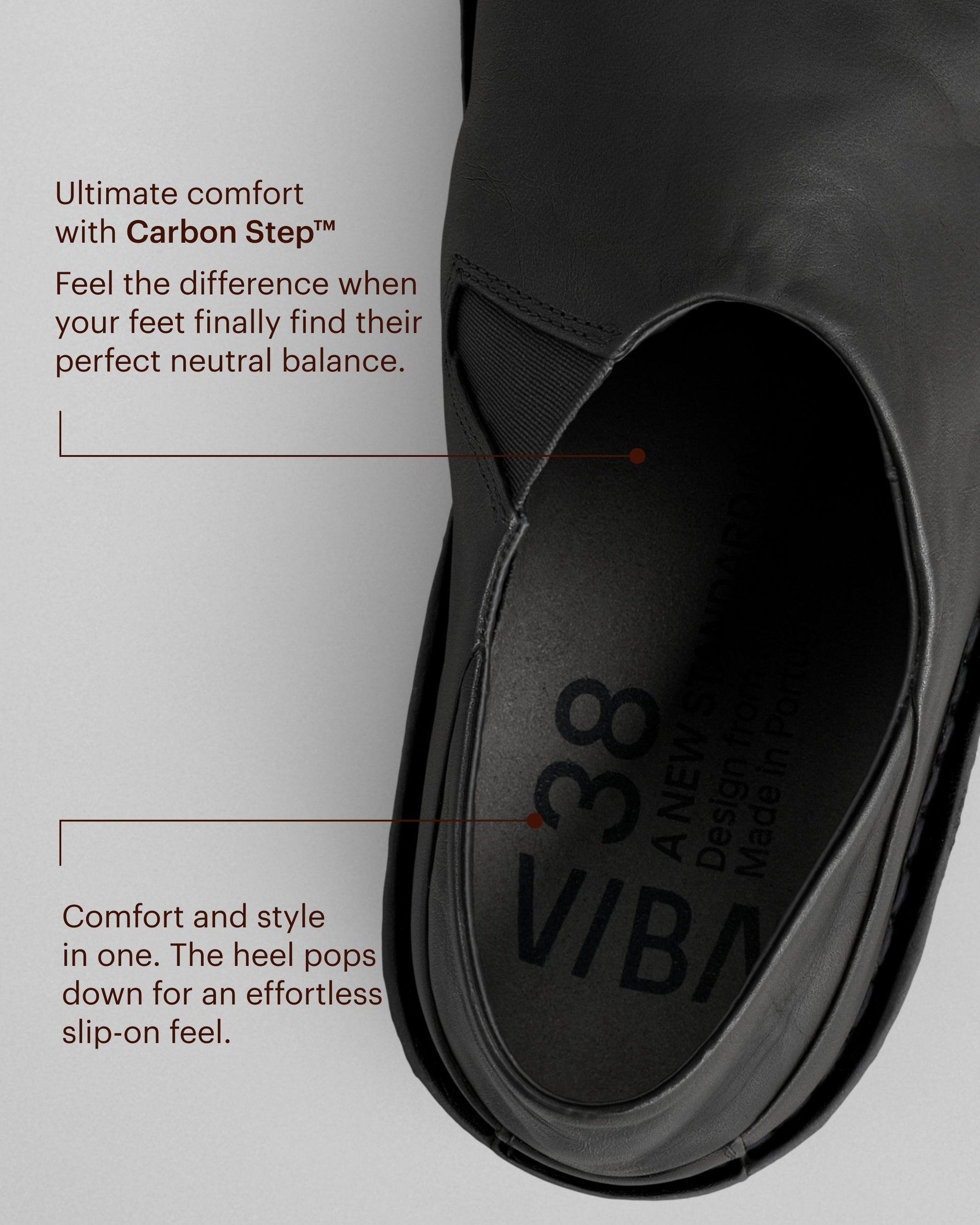 ZUMA Leather Preto Black – VIBAe